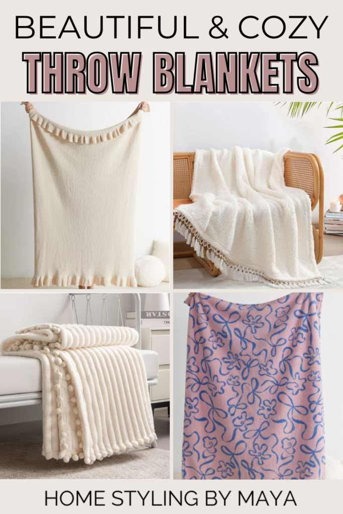 TOP 20 Beautiful & Cozy Throw Blankets For Couch - Home Styling By Maya