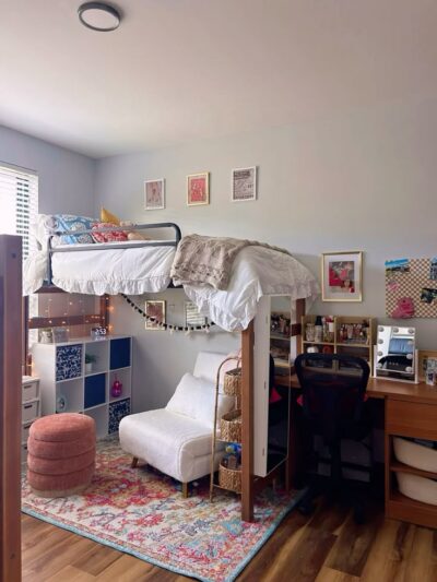 BEAUTIFUL Dorm Room Ideas Lofted Bed Designs - Home Styling By Maya